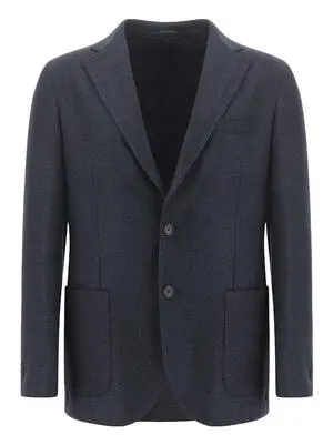 Paul & Shark Single-breasted Wool And Cashmere Blazer - Blue