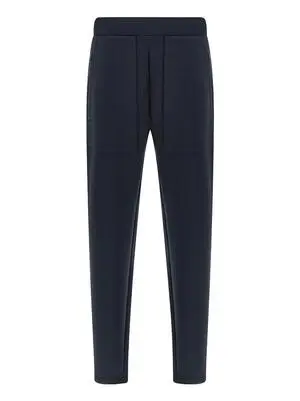 Paul & Shark Supima Cotton Trousers With Alcantara Details - Blue