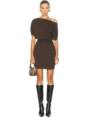 Simkhai Shania Mini Dress - Chocolate