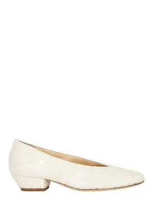 Magda Butrym Crochet Ballerina Heel - Cream