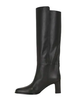 JIMMY CHOO Jimmy Choo Caly KB Smooth Leather Block Heel Boots