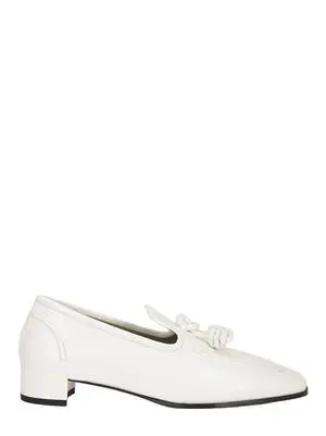 Bottega Veneta Romeo Loafer With Knot Detailing - Alabaster