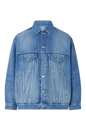 GRAPHPAPER Selvage Denim Trucker Jacket - Blue