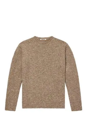 Auralee Super 100's Wool Sweater - Brown