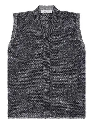 Inis Meáin Breidin Merino Wool And Cashmere-blend Gilet - Gray