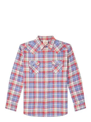FORTELA Josh Checked Cotton Shirt - Red