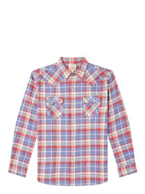 FORTELA Josh Checked Cotton Shirt - Red