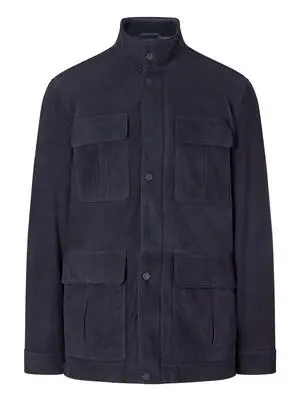 VALSTAR Brera Suede Jacket - Navy