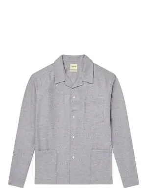 DE BONNE FACTURE De Bonne Facture - Virgin Wool Overshirt - Men - Gray 