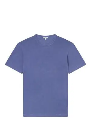 JAMES PERSE Cotton-jersey T-shirt - Blue