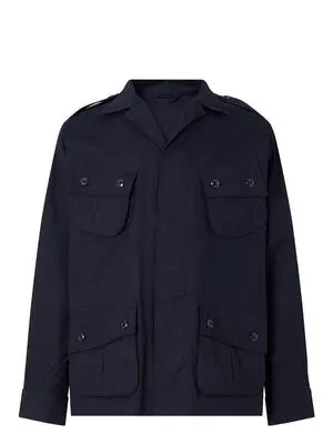 FORTELA Jungle Cotton-gabardine Jacket - Blue