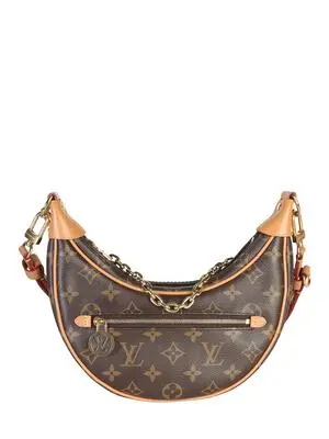 LOUIS VUITTON Monogram Canvas Loop Shoulder Bag - Brown
