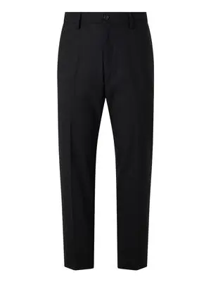 Nn07 Brendan Straight-leg Woven Trousers - Black