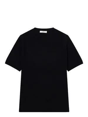 Mr P. Knitted Cashmere T-shirt - Black