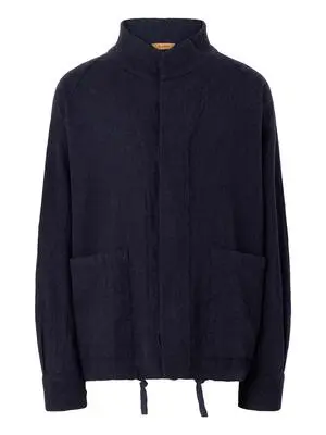 Barena Venezia Barcarolo Virgin Wool Blouson Jacket - Navy