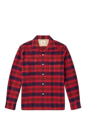 FORTELA Baker Camp-collar Checked Cotton Shirt - Red