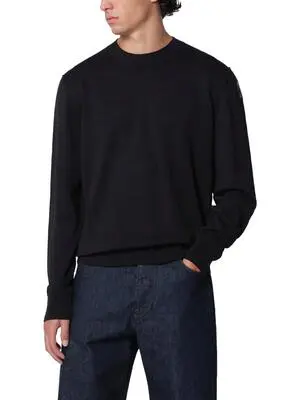 PARAJUMPERS Basic Braw Cotton-blend Crewneck Sweater - Black