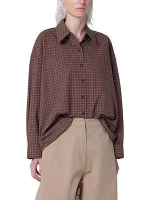 CORDERA Oversized Checked Cotton Shirt - Multicolor