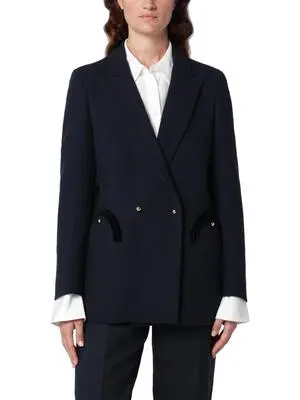 BLAZÉ MILANO Resolute Everyday Blazer In Navy Wool - Blue