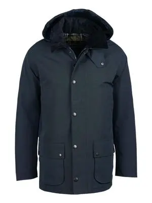 Barbour Button-up Hooded Jacket - Black