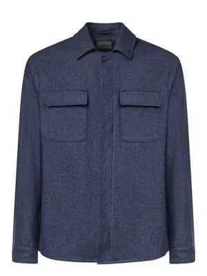 Eleventy Flap Pocket Jacket - Blue