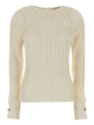 LANVIN Lanvin Plissé-Effect Buttoned-Cuff Top No