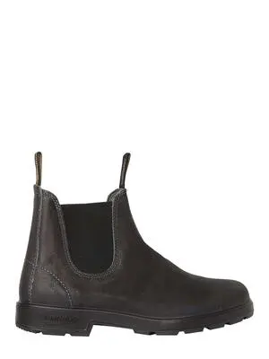 Blundstone Swedish Chelsea Waxed Leather Boots - Black