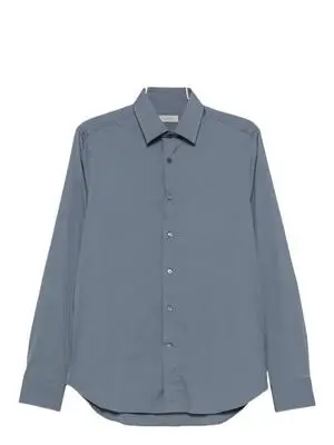 Canali Button-down Long-sleeve Shirt - Blue