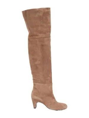 VIC MATIE Round Toe Low Heel Boots - No