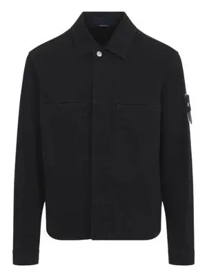 Stone Island Cotton Biker Jacket - Black