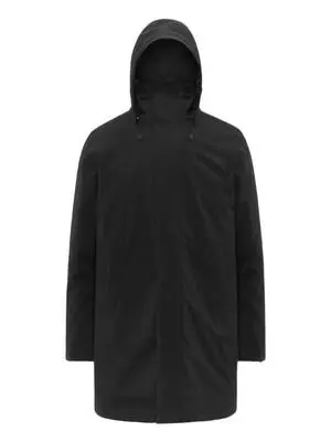 K-WAY Bonded Padded 3/4 Length Winter Jacket - Black