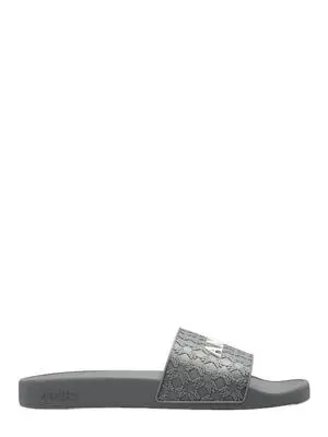Amiri Amiri Logo Pool Slides Grey
