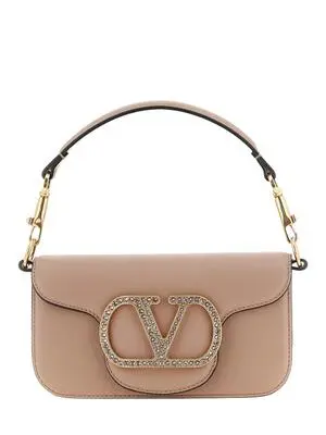 Valentino Garavani Locò Small Shoulder Bag With Jewel Logo - No