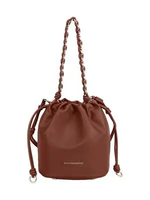MKF COLLECTION - J'OMOR Paityn Bucket Bag - Brown