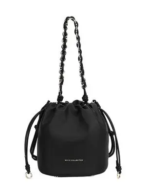 MKF COLLECTION - J'OMOR Mkf Collection Paityn Bucket Bag With Chain Strap - Black