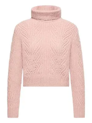 Moncler Alpaca Blend Turtleneck Sweater - Pink