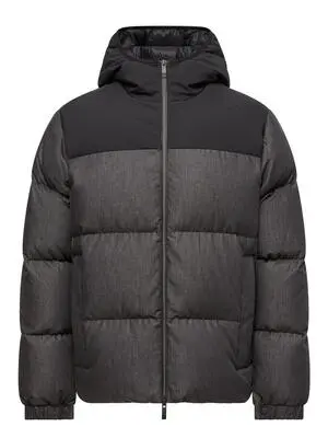 Moncler Oulojoki Hooded Mid-length Down Jacket - Black
