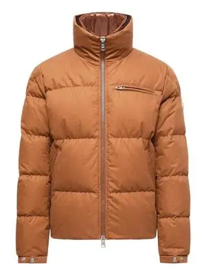 Moncler Isenviel Cotton Poplin Short Down Jacket - Brown