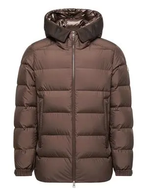 Moncler Orvelle Hooded Mid-length Down Jacket - Brown