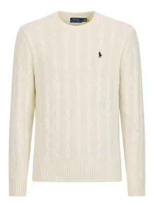 Polo Ralph Lauren Polo Ralph Lauren Maglia In Lana E Cashmere Ivory