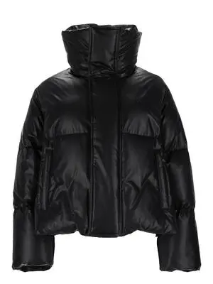 MAISON MARGIELA Padded Faux Leather Jacket - Black