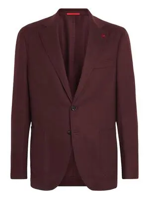 Isaia Cashmere Lucio Blazer - Red