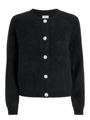Harrods Wool-cashmere Embellished Cardigan - Black