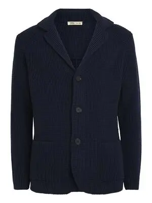 MAURIZIO BALDASSARI Virgin Wool Shacket - Navy
