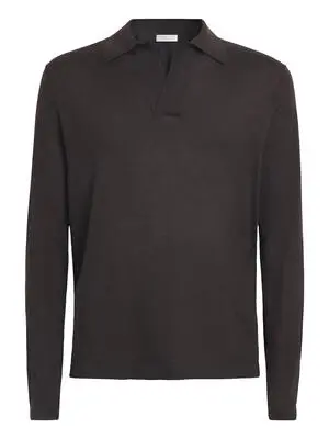 Gabriela Hearst Cashmere Frome Polo Sweater - Brown