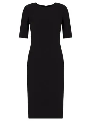 Giorgio Armani Silk Midi Dress - Black