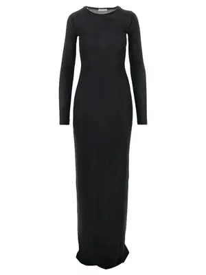 7 For All Mankind Long Sleeve Maxi Dress - Black