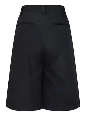 CLUB21 COLLECTION Pleated Wide-leg Cropped Trousers - Black