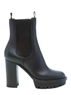 GIANVITO ROSSI Gianvito Rossi Platform Leather Chelsea Boots Black