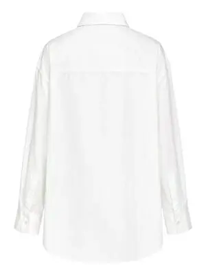 CLUB21 COLLECTION Club21 Collection Vera Shirt - White Pleated Bib